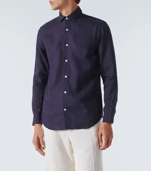 Frescobol Carioca Long-sleeved Linen Shirt