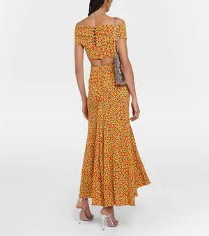 Rabanne Low-rise Printed Maxi Skirt