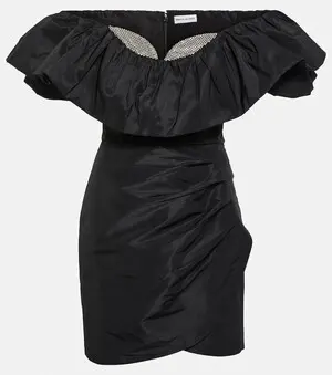 Rebecca Vallance Off-the-shoulder Mini Dress