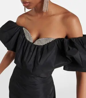 Rebecca Vallance Off-the-shoulder Mini Dress