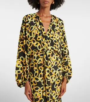 Diane Von Furstenberg Kason Printed Maxi Dress