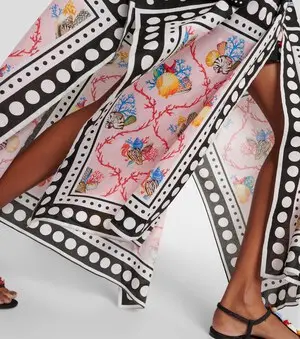 Dolce & Gabbana Capri Printed Cotton Kaftan