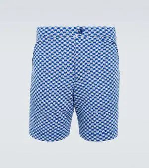 GOD'S TRUE CASHMERE Checked Cashmere Bermuda Shorts