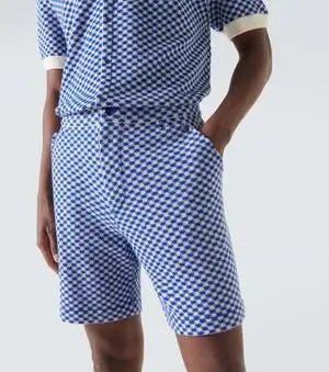 GOD'S TRUE CASHMERE Checked Cashmere Bermuda Shorts