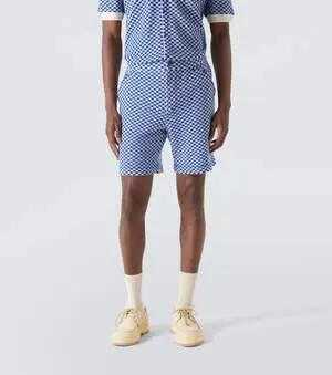 GOD'S TRUE CASHMERE Checked Cashmere Bermuda Shorts