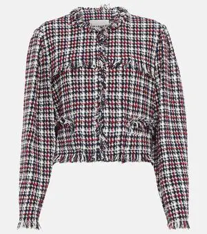 MARANT ETOILE Cotton-blend Tweed Jacket - Red