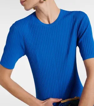 JOSEPH Ribbed-knit Midi Dress