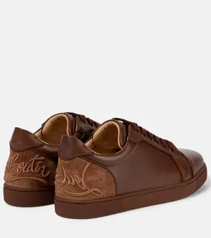 CHRISTIAN LOUBOUTIN Fun Vieira Calf Leather Sneakers - Brown