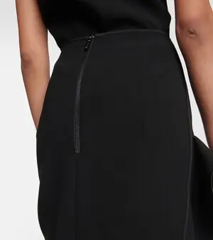 Maticevski Narrate Side-slit Crepe Pencil Skirt
