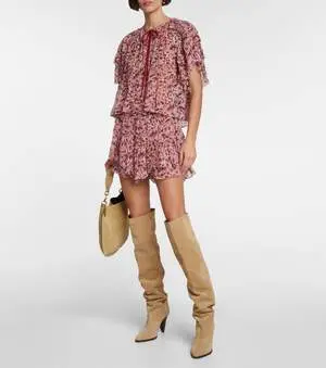 MARANT ETOILE Fapani Printed Georgette Top