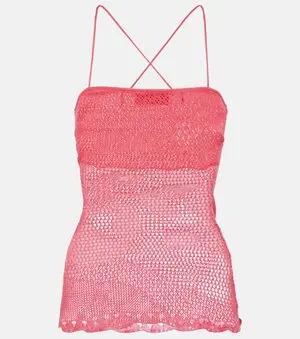 ROBERTA EINER Alba Knitted Cotton Top