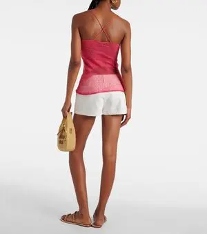 ROBERTA EINER Alba Knitted Cotton Top