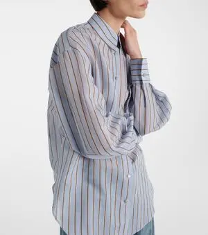 Brunello Cucinelli Striped Cotton-blend Shirt