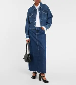 AGOLDE Hilla Denim Maxi Skirt