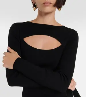 Jardin Des Orangers Cutout Virgin Wool Sweater