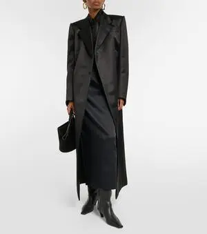Khaite Kelton Satin Coat