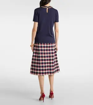Carolina Herrera Embellished Wool And Silk Sweater