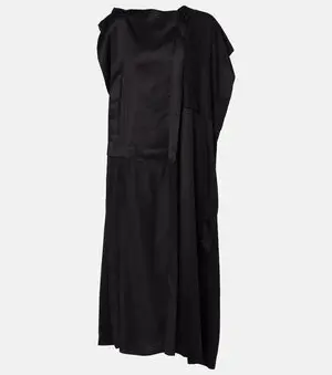 MAISON MARGIELA Gathered Midi Dress - Black