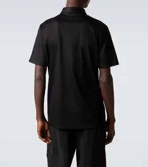 Giorgio Armani Cotton Polo Shirt - Black