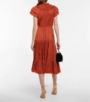 Ulla Johnson Isadora Pleated Midi Dress
