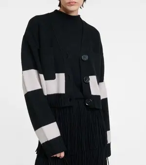 Proenza Schouler Sofia Cropped Cardigan In Wool And Cashmere