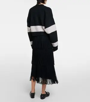 Proenza Schouler Sofia Cropped Cardigan In Wool And Cashmere