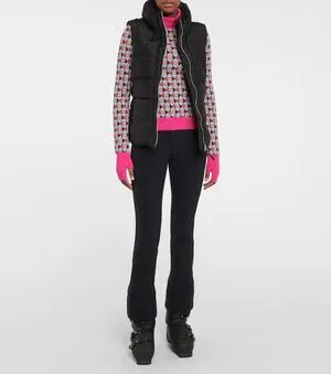 JETSET Geometric Print Turtleneck Sweater