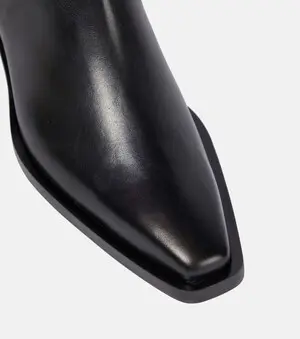 Proenza Schouler Bronco Leather Ankle Boots - Black