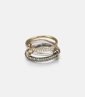 SPINELLI KILCOLLIN Linked Rings With Diamonds - Multicoloured