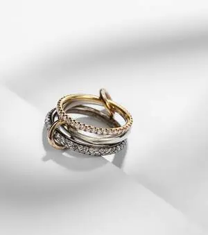 SPINELLI KILCOLLIN Linked Rings With Diamonds - Multicoloured