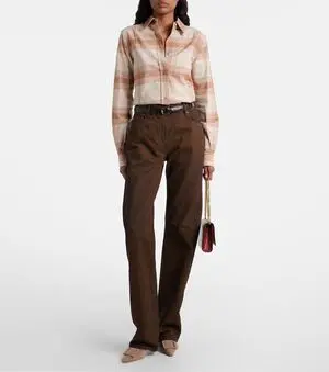Manolo Blahnik Maysale 70 Suede Mules - Brown