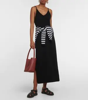 Jardin Des Orangers Cashmere And Wool Midi Dress