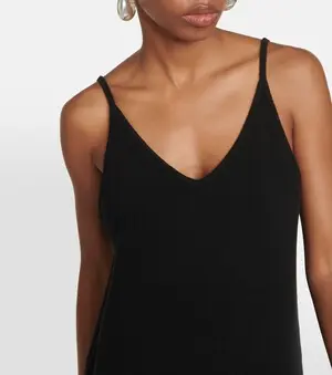Jardin Des Orangers Cashmere And Wool Midi Dress