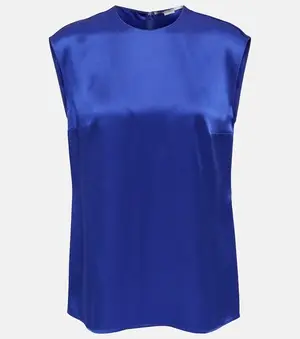 Stella McCartney Satin Top - Blue