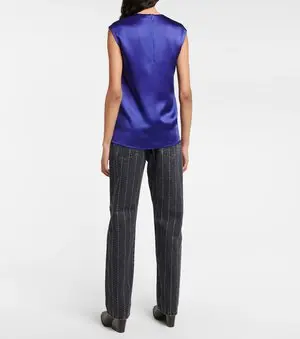 Stella McCartney Satin Top - Blue