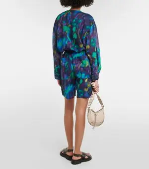 MARANT ETOILE Printed Cotton Playsuit