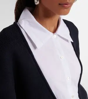 Staud Coast Cotton And Cashmere Blend Sweater