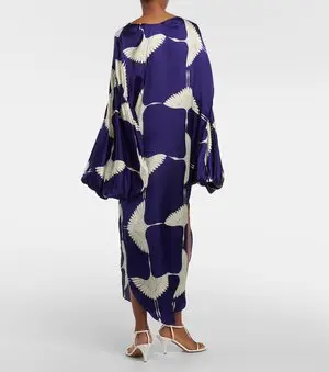 Khaite Zelma Printed Maxi Dress