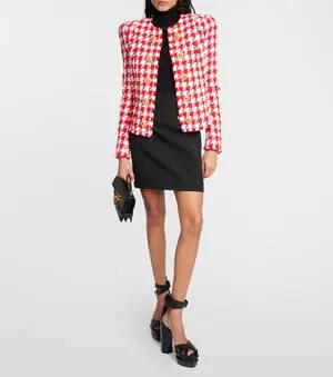 Balmain Houndstooth Tweed Jacket