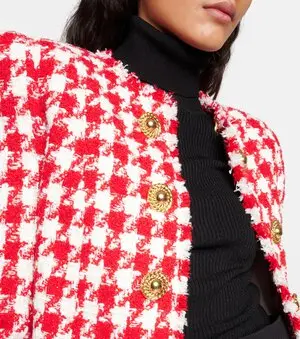 Balmain Houndstooth Tweed Jacket