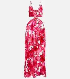ALEXANDRA MIRO Colette Floral Cutout Maxi Dress - Multicoloured
