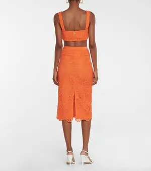 SELF-PORTRAIT Lace Pencil Skirt