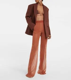 NENSI DOJAKA Cutout Cotton Bra Top