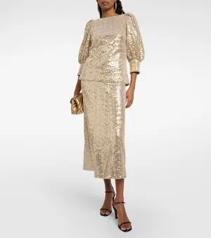 Dorothee Schumacher Sequined Midi Skirt