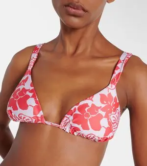 Faithfull The Brand Mary Floral Bikini Top