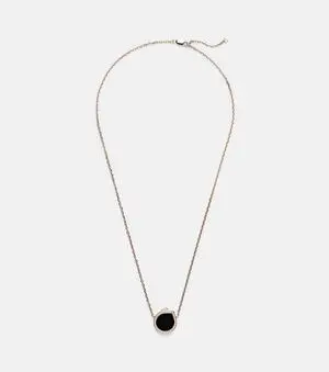 REPOSSI 18kt Rose Gold Pendant Necklace With Onyx And Diamonds - Multicoloured