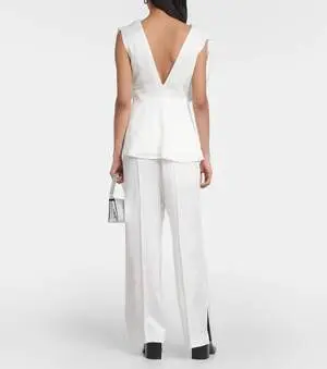 JIL SANDER Gathered Top - Beige