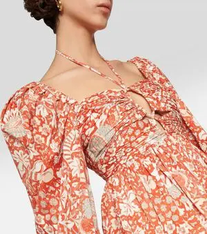 Ulla Johnson Alessa Printed Cotton Midi Dress