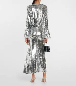 SELF-PORTRAIT Sequined Top