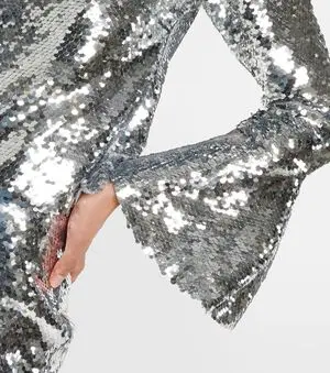 SELF-PORTRAIT Sequined Top